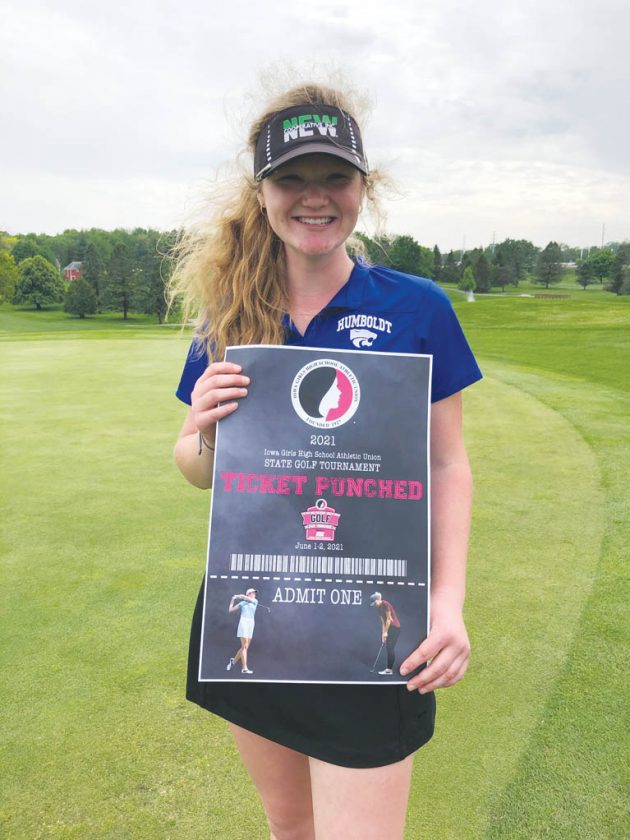 Humboldt’s Carlson on to state golf | News, Sports, Jobs - Messenger News